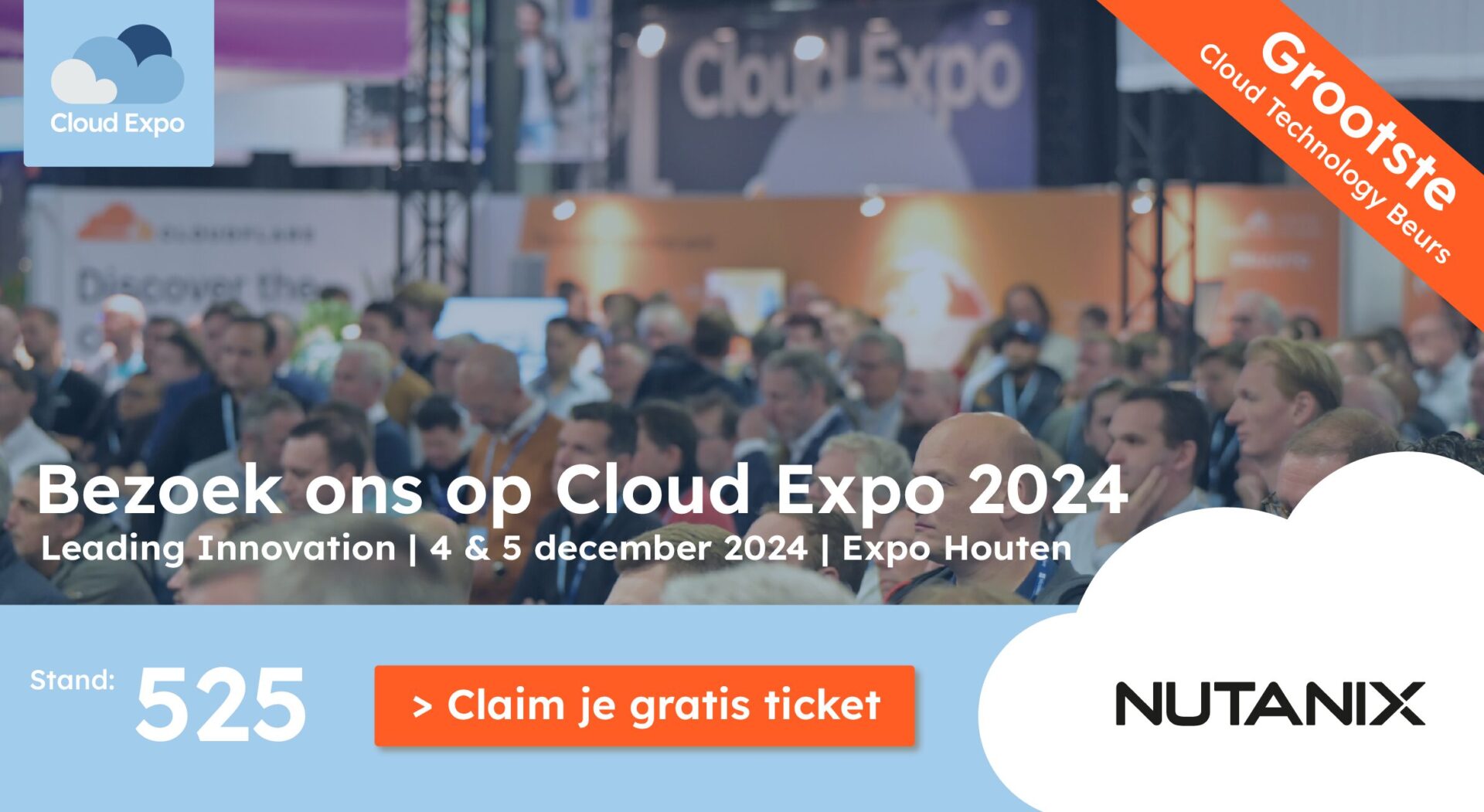 Bezoek Nutanix op Cloud Expo 2025 | 3 en 4 december 2025
