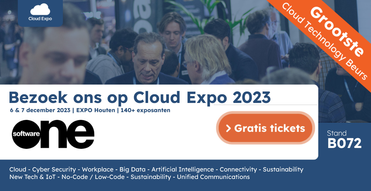 Bezoek SoftwareOne op Cloud Expo | 6 & 7 december 2023
