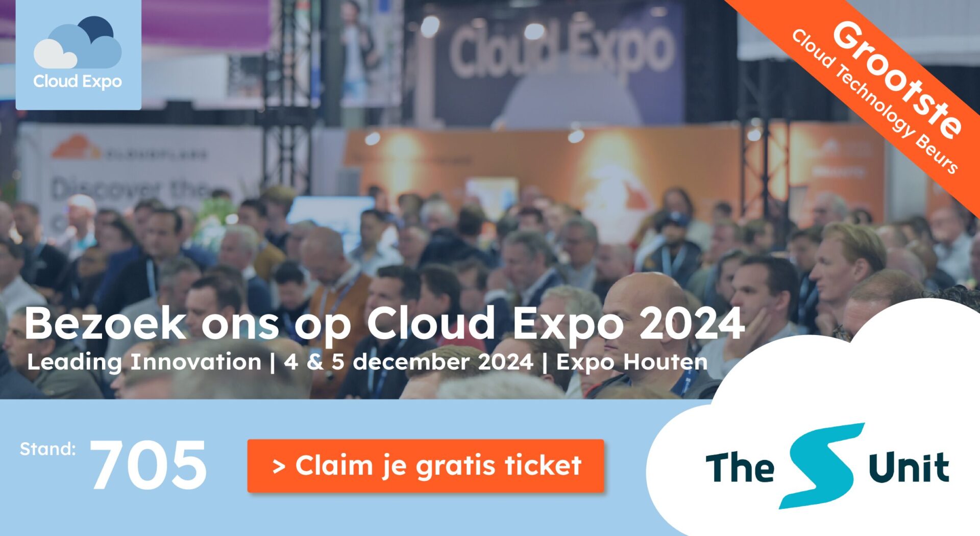 Bezoek The S-Unit op Cloud Expo | 3 en 4 december 2025