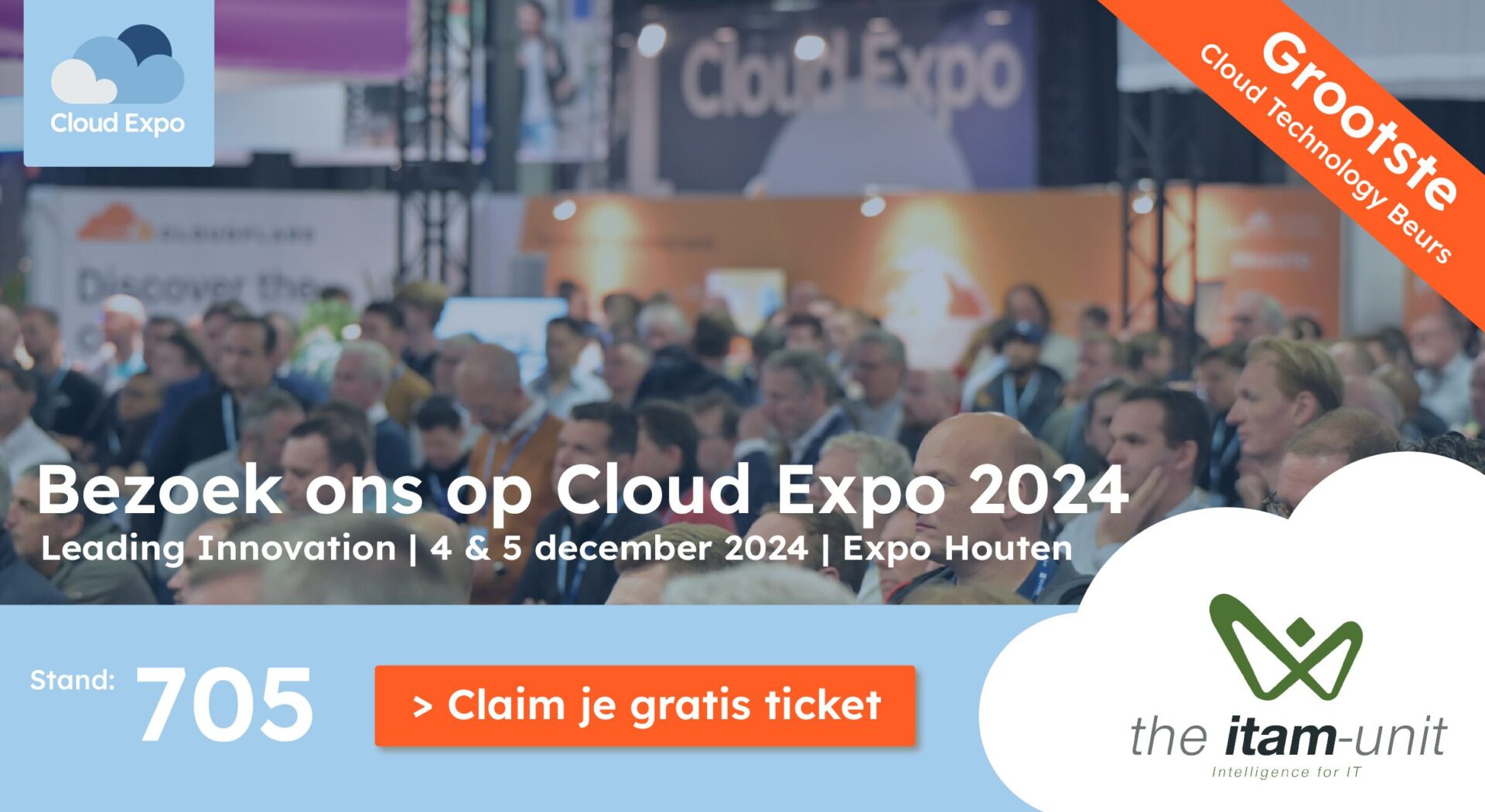Bezoek The ITAM-Unit op Cloud Expo 2024 | 4 & 5 december
